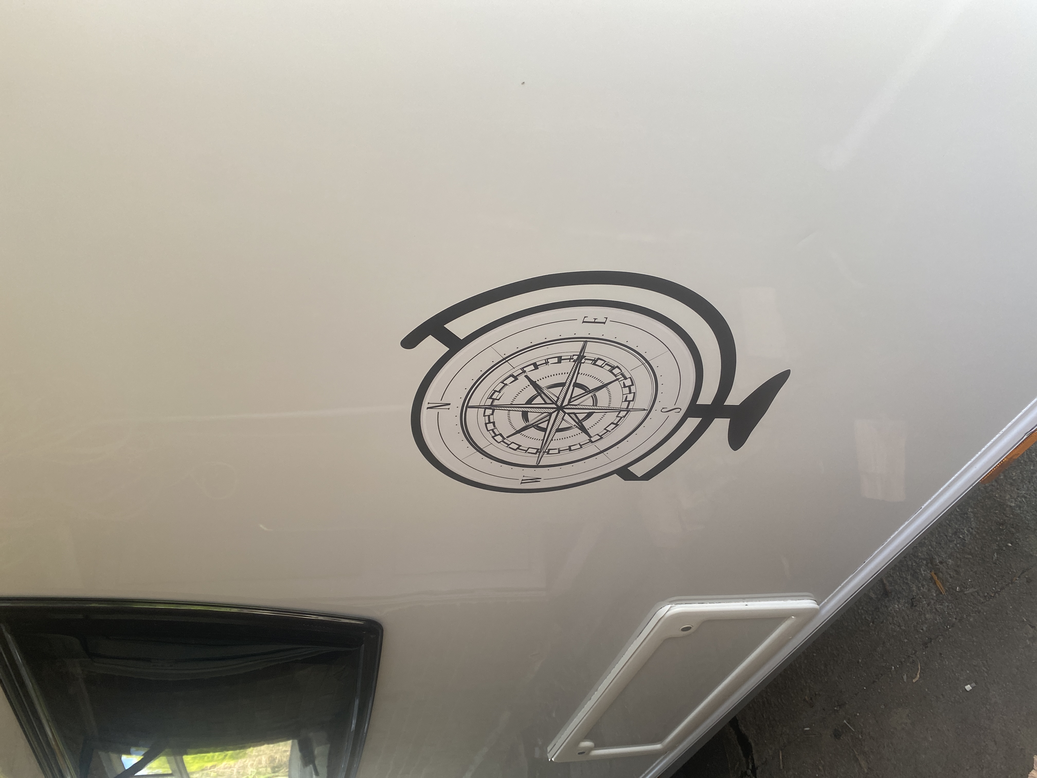 Kompas reizen sticker - TenStickers