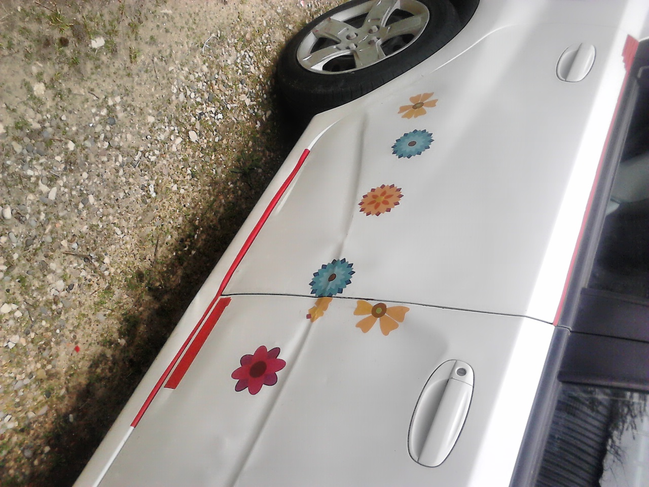 Custom rally stripe car sticker - TenStickers