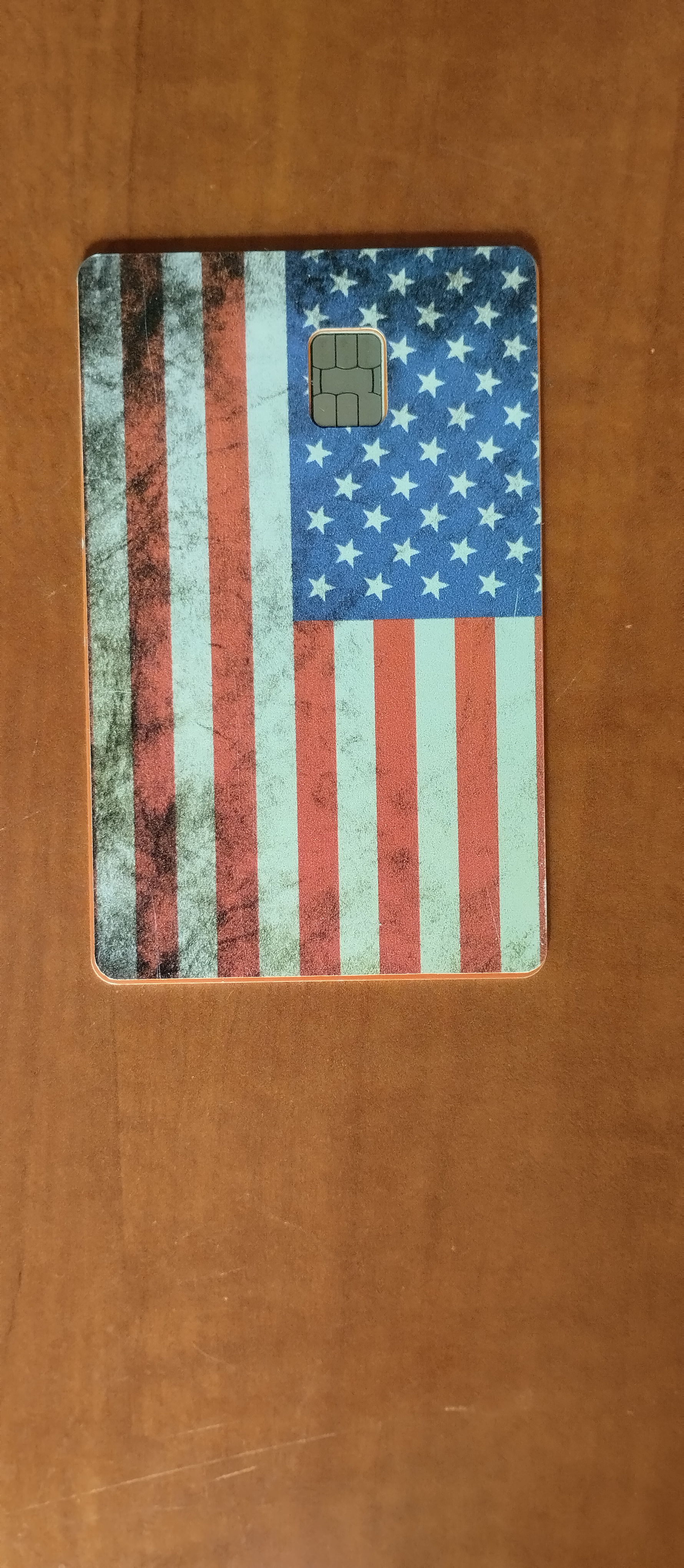 american flag credit card sticker - TenStickers