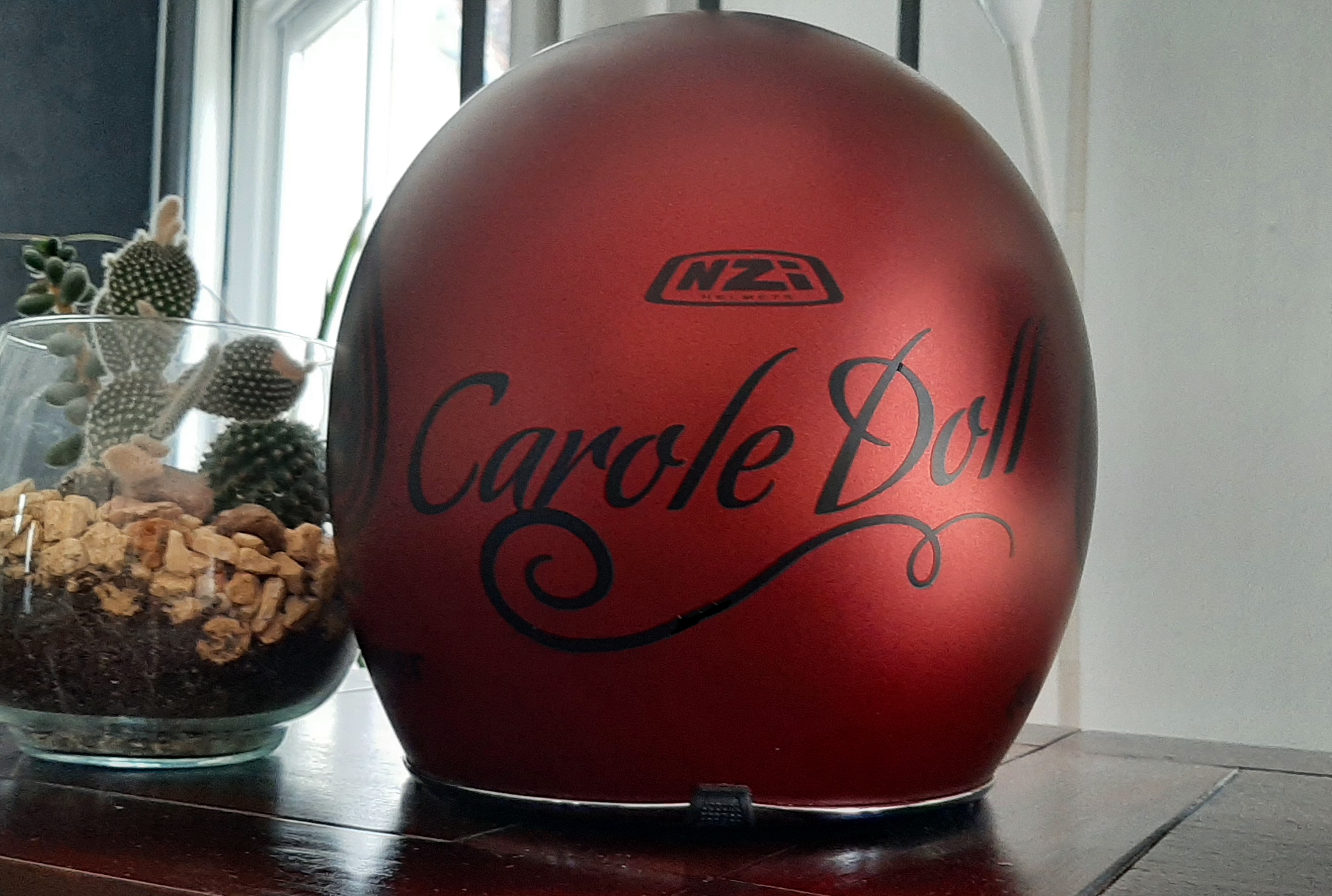 calligraphic filigree name motorcycle decal - TenStickers