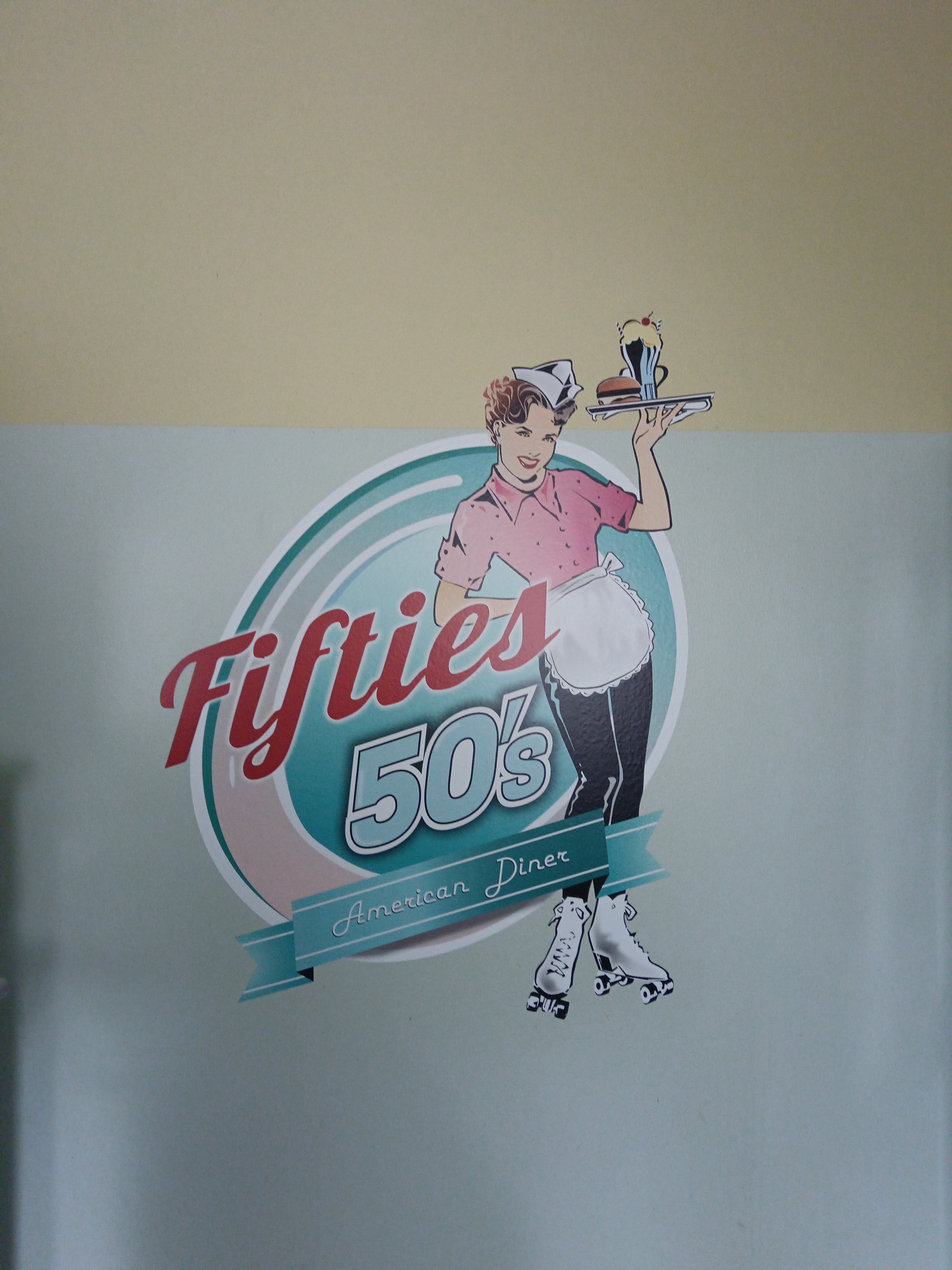 American Waitress Wall Sticker - TenStickers