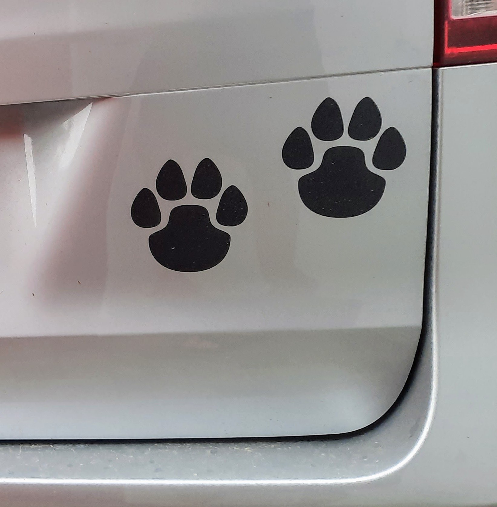 Klistermærker til bil pote print - TenStickers