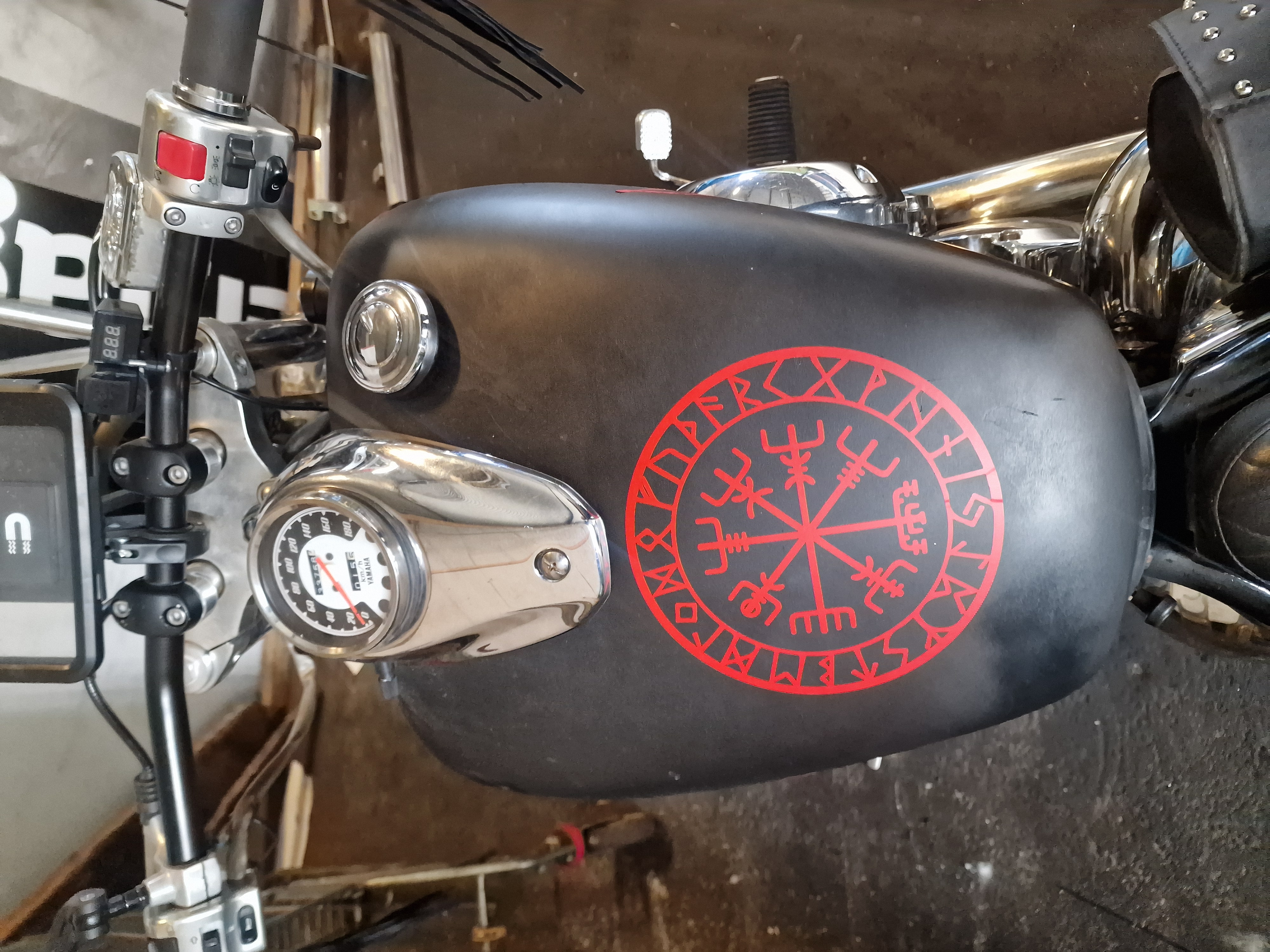 Nalepka kulture viking kompas - TenStickers