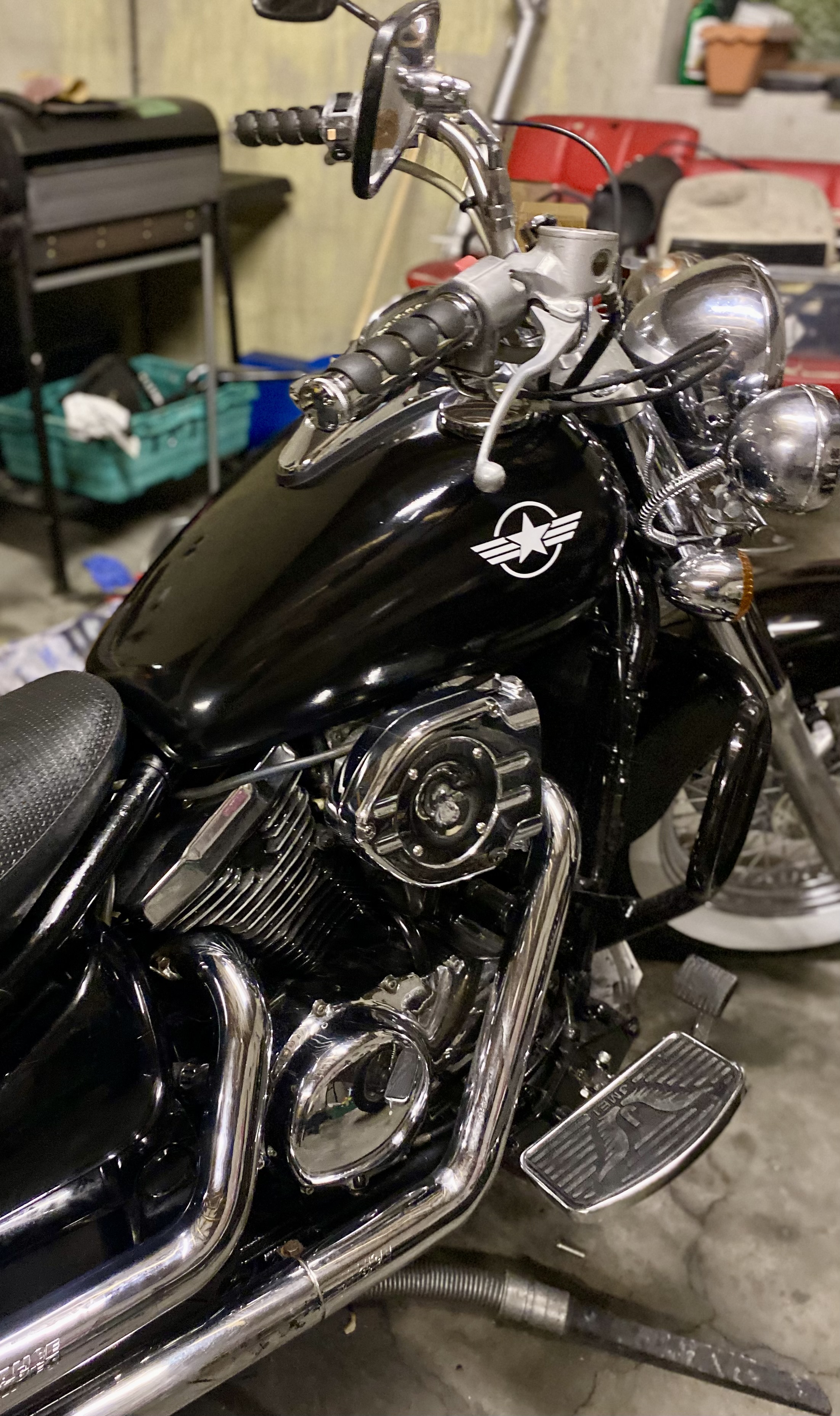 Star surrounded by a circle car stickers - TenStickers