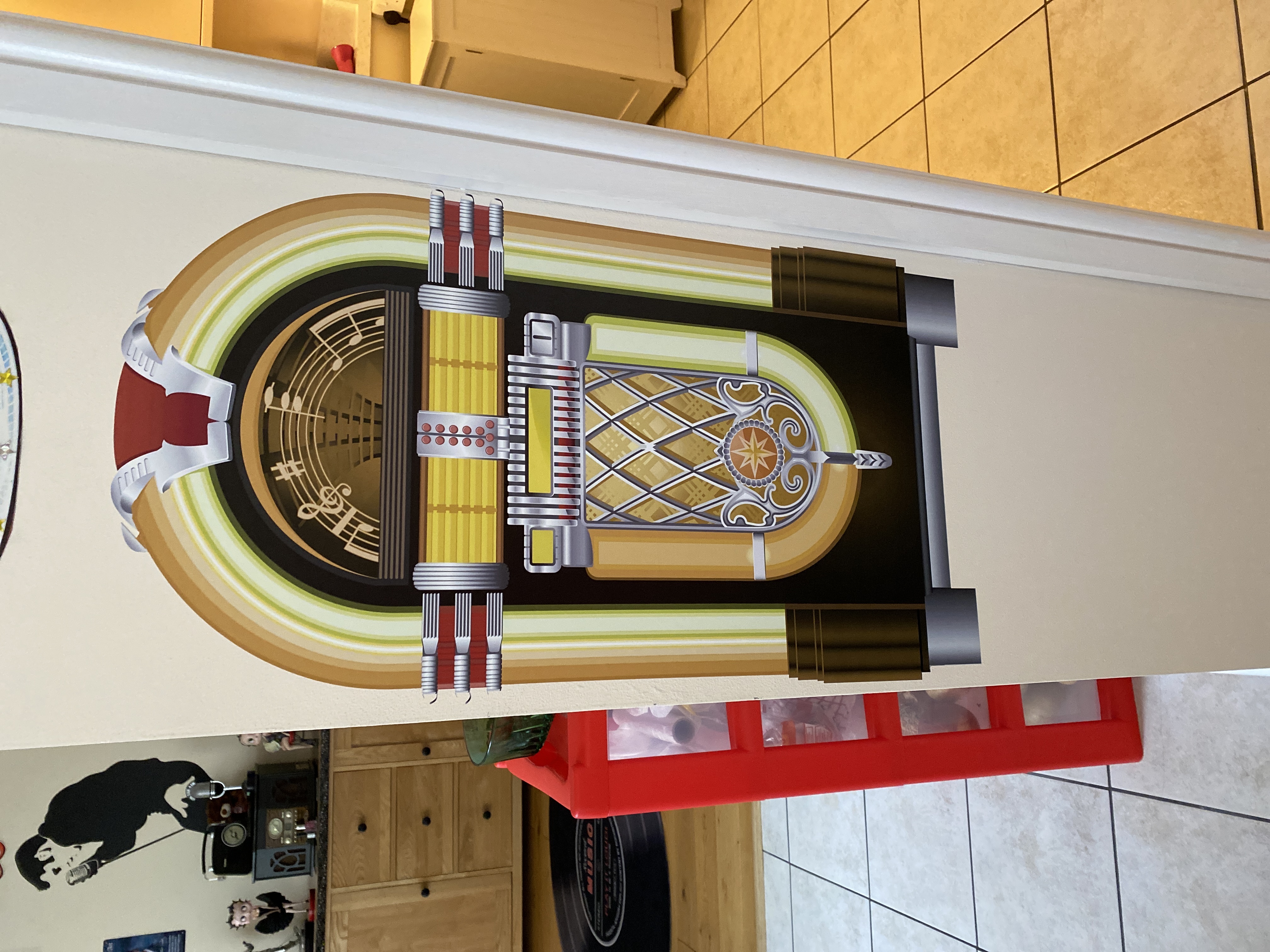 Sticker decorativo jukebox vintage - TenStickers