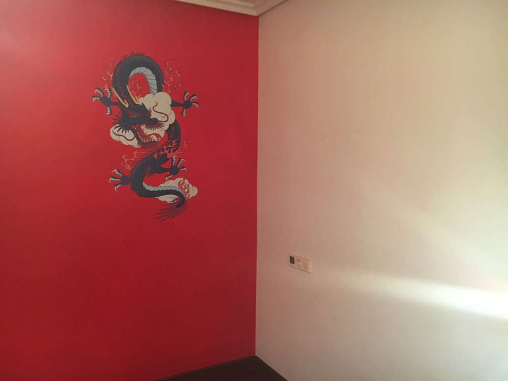 Kitajska dragon stena nalepke - TenStickers