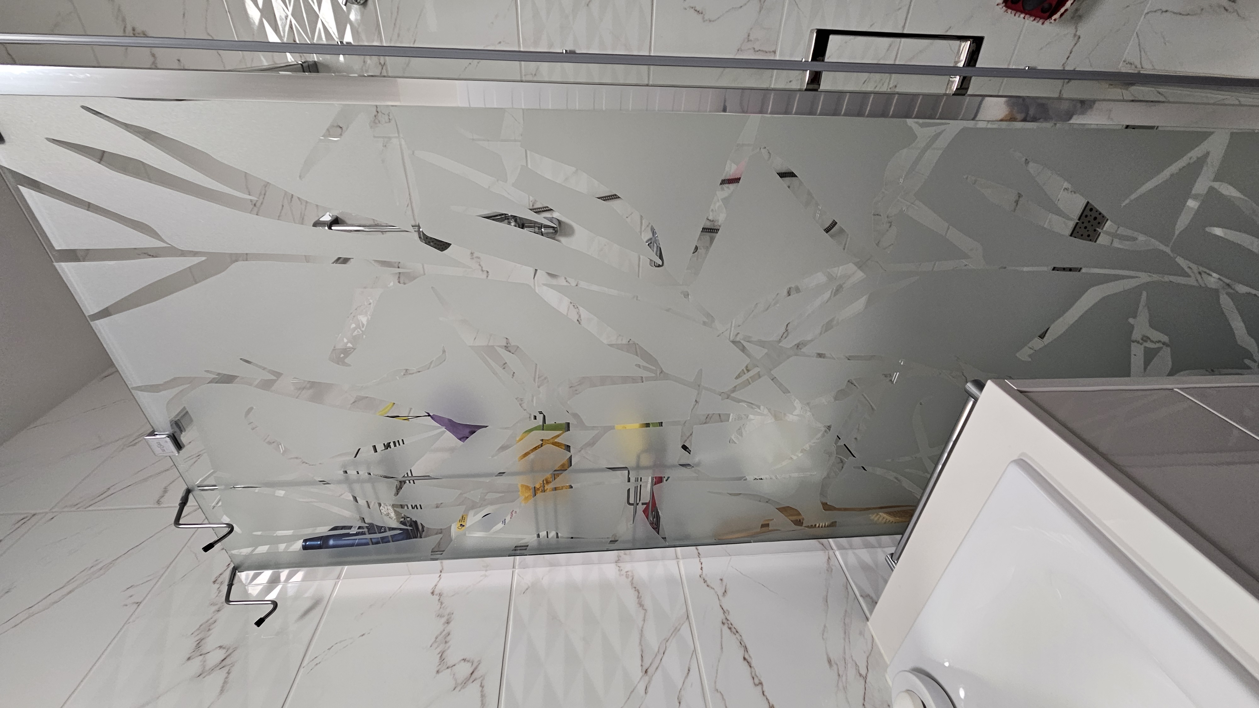 Reeds Shower Door Sticker - TenStickers