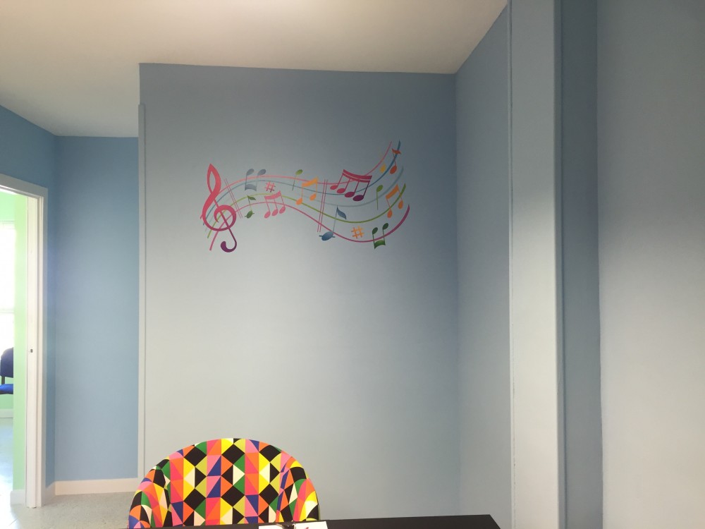 Pisane glasbene note vinilne nalepke - TenStickers