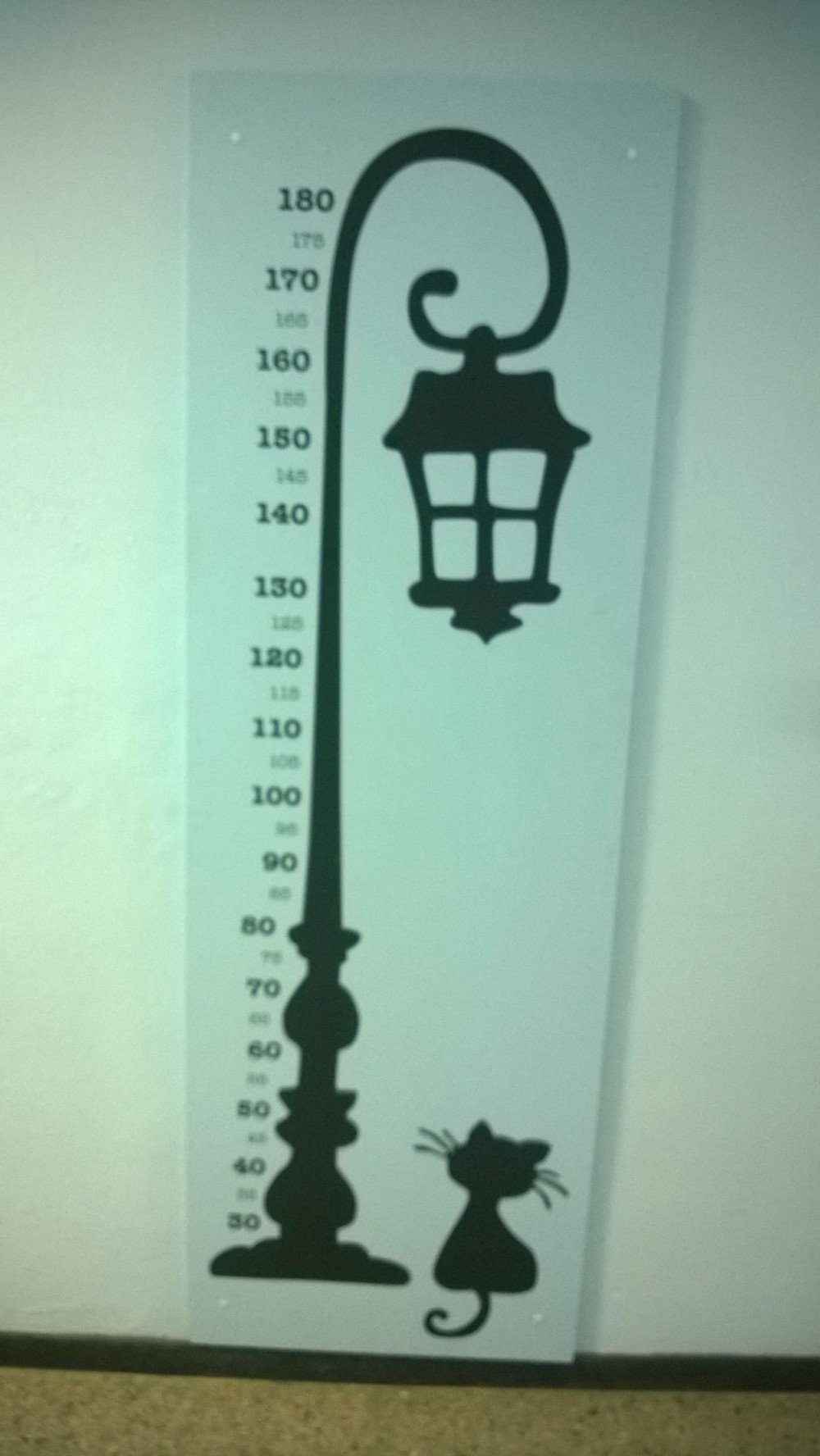 Lamp Post Height Chart Sticker TenStickers Lamp Post Height Chart Sticker TenStickers