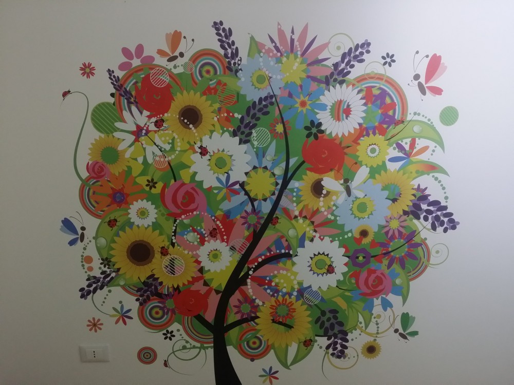 Summer Tree Wall Sticker - TenStickers