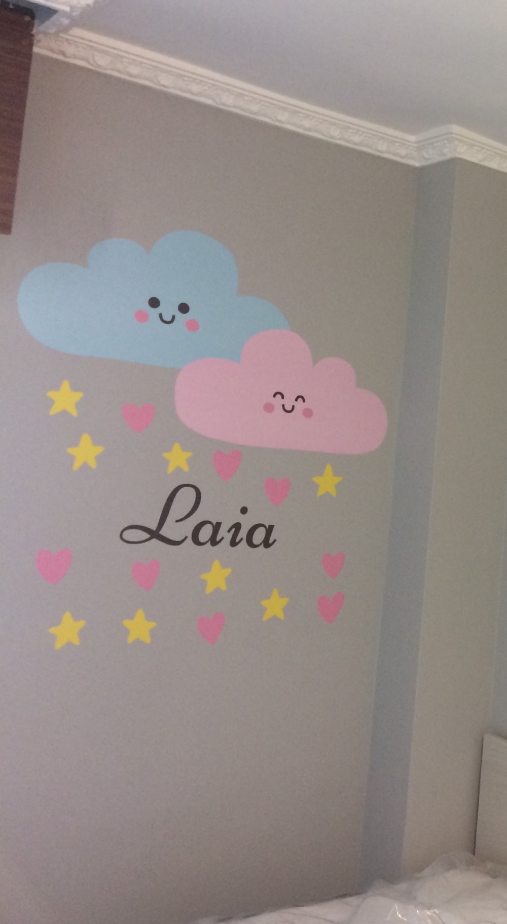 Vinilo infantil personalizable dulce tormenta - TenVinilo