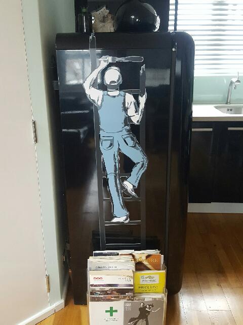 Painter & Ladder Wall Sticker - TenStickers