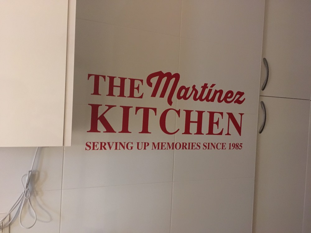 Retro Menu Logo Kitchen Sticker - TenStickers