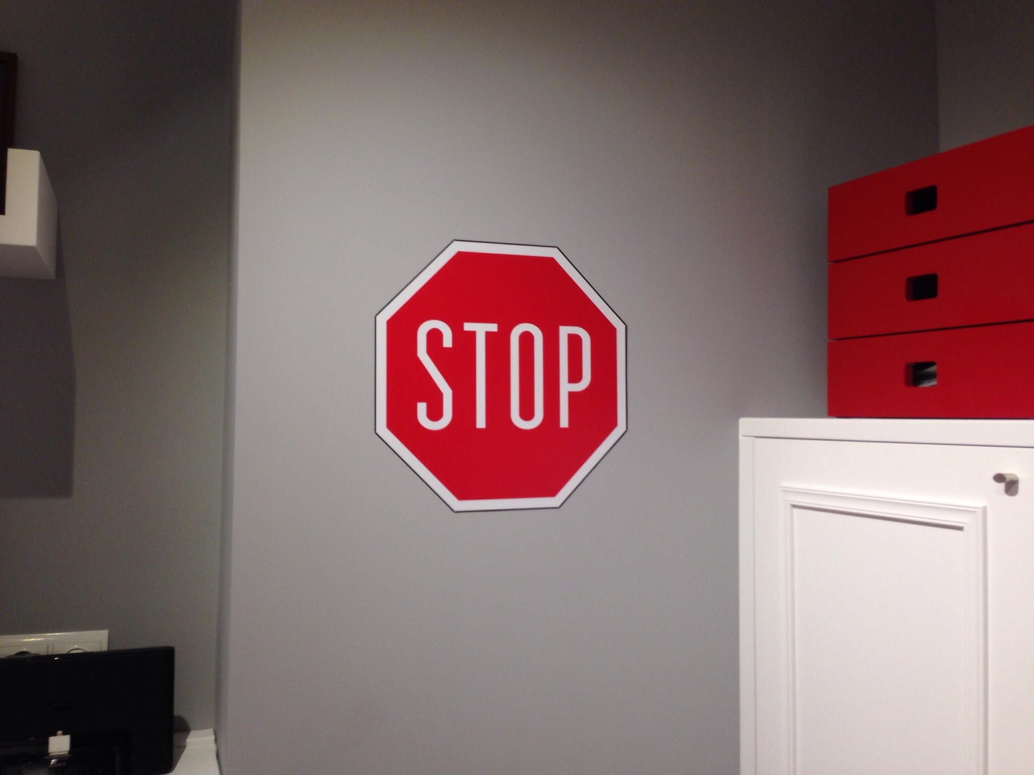 Stop Sign Sticker - TenStickers