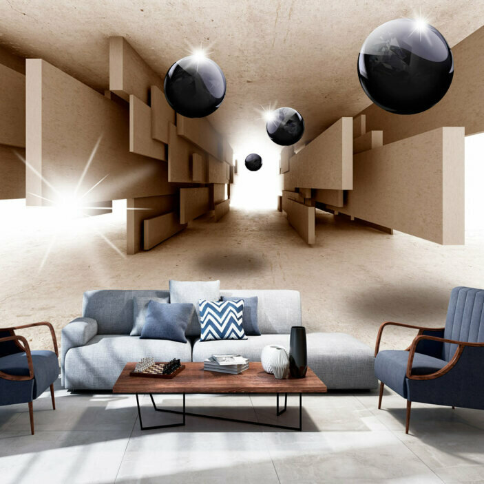 Fotomural 3D paneles abstractos - TenVinilo