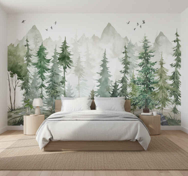 Foto tapete šumski nordic bor minimalizam