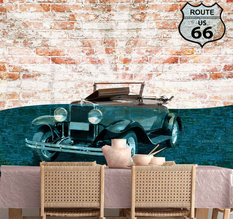 Automotive wall murals classic car experience