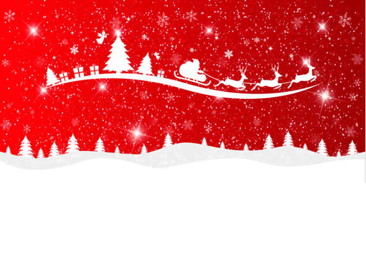 Christmas wave wall mural - TenStickers