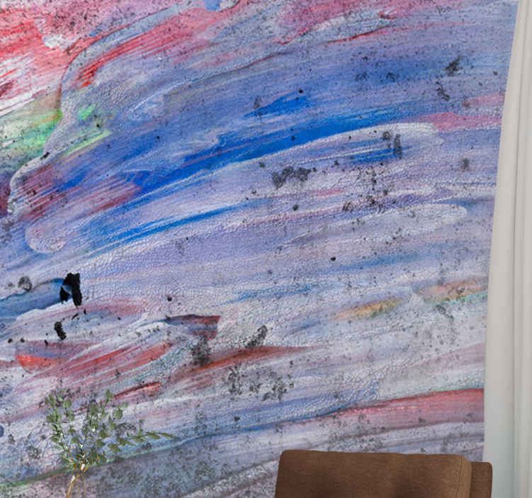 Mural abstracto remolinos de colores dinámicos