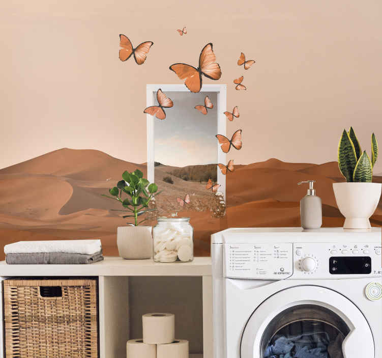 Vliegende vlinders fotobehang natuur