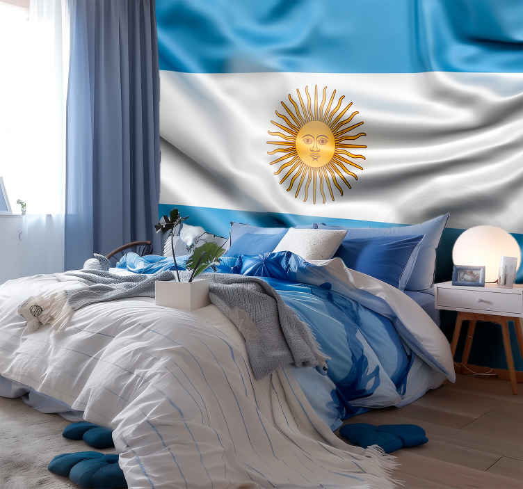 argentinian flag wall mural