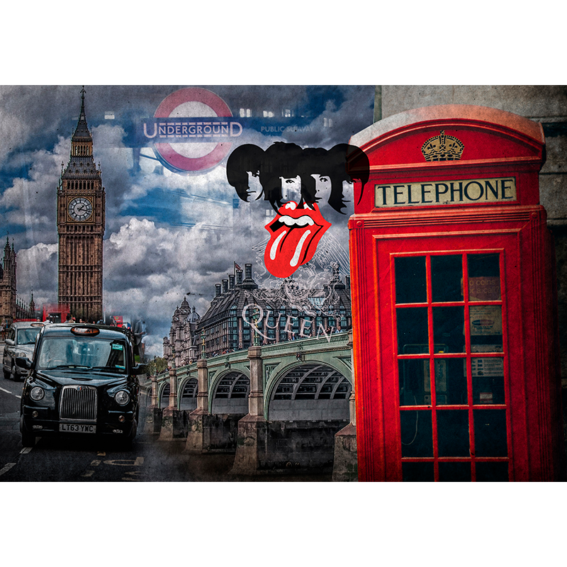 Collage von London Fototapete Städte - TenStickers