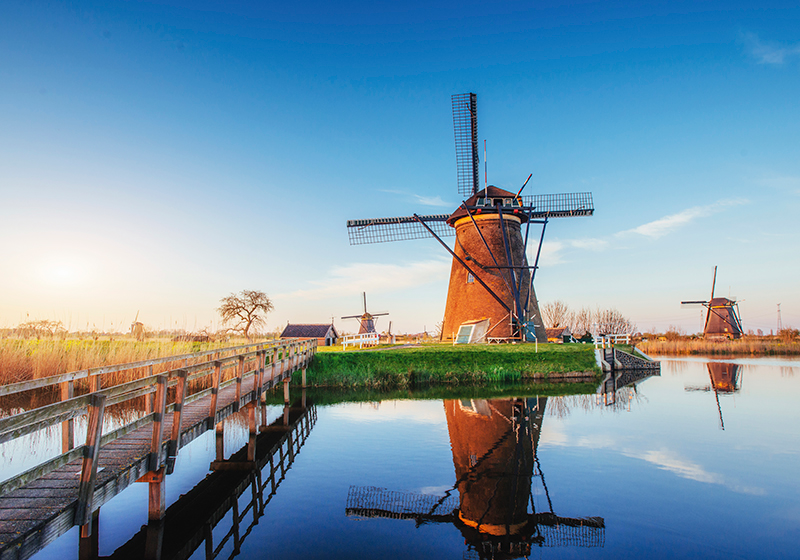 Typical Dutch landscape mural wallpaper - TenStickers