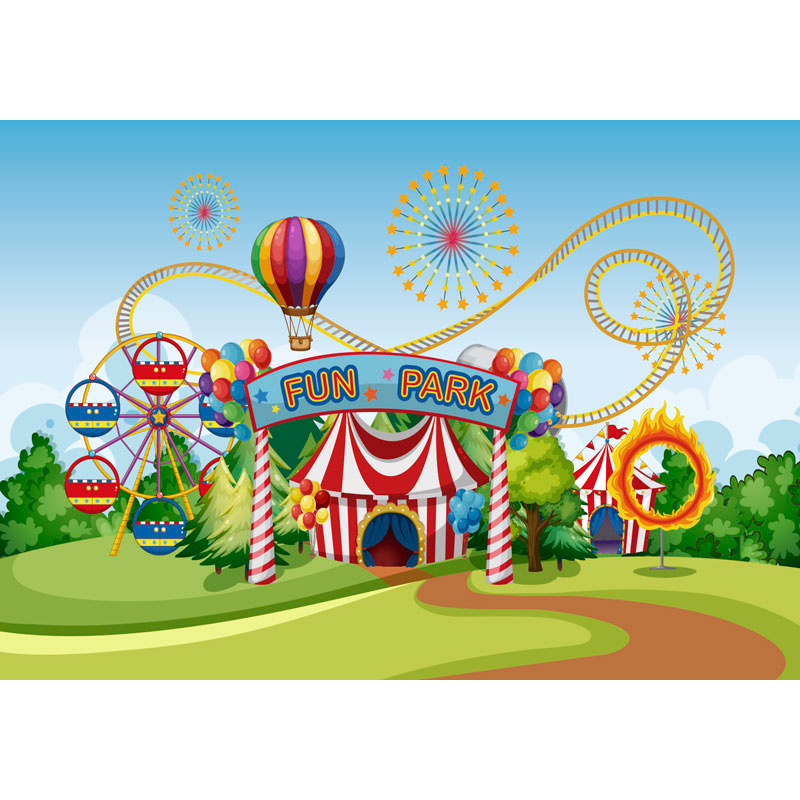 Fun park Children´s Wall Murals - TenStickers