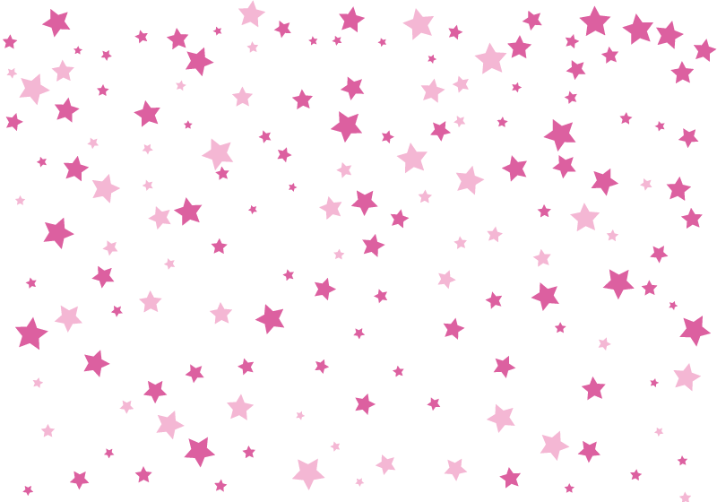 Papier peint bébé étoiles filantes roses - TenStickers
