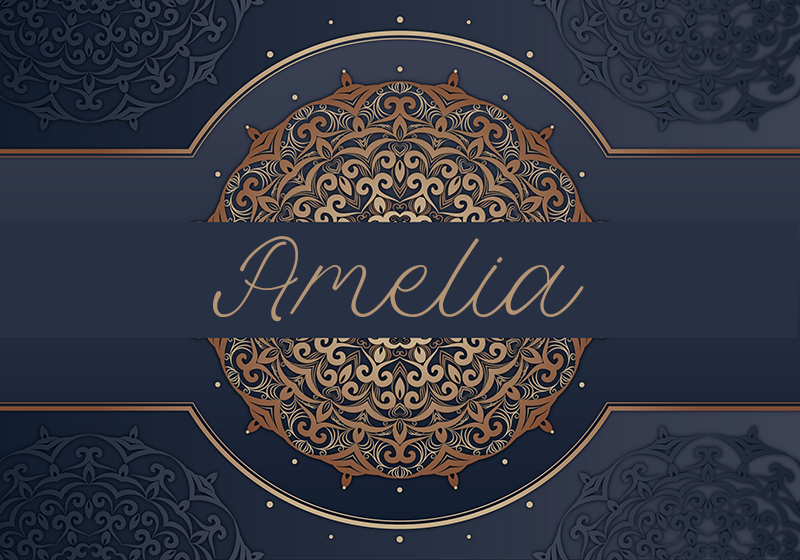 Elegant mandala with personalized text mandala murals - TenStickers