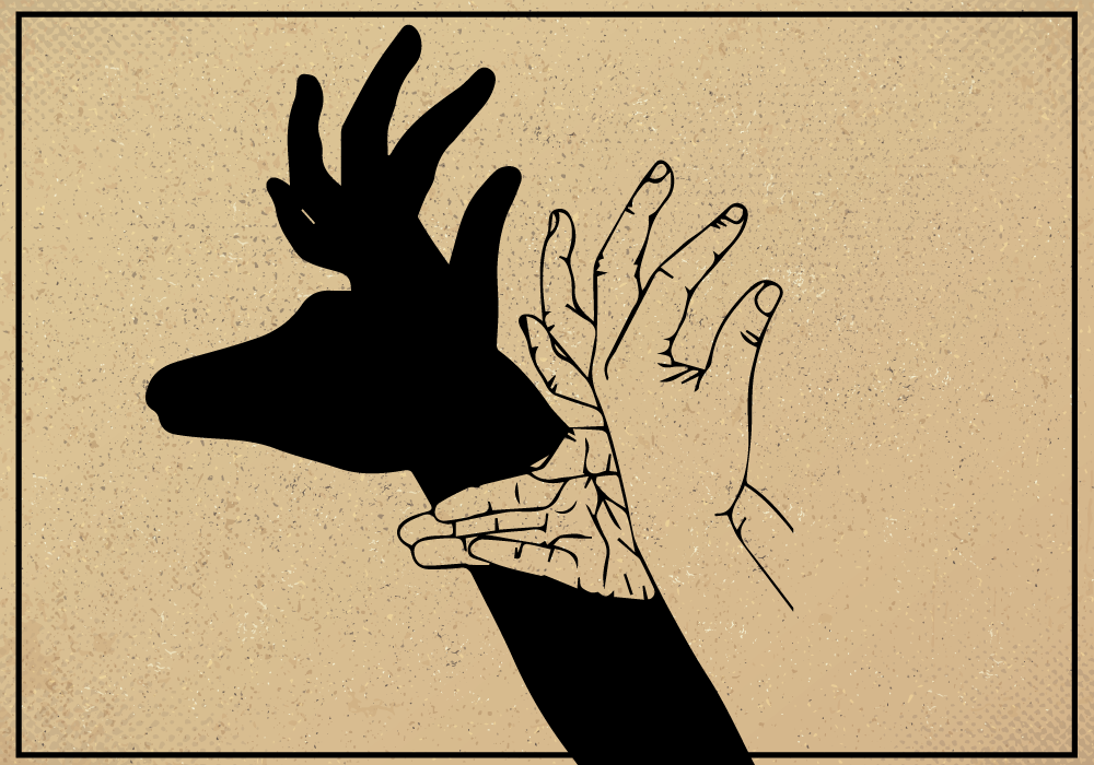 Stag puppet mural wallpaper - TenStickers