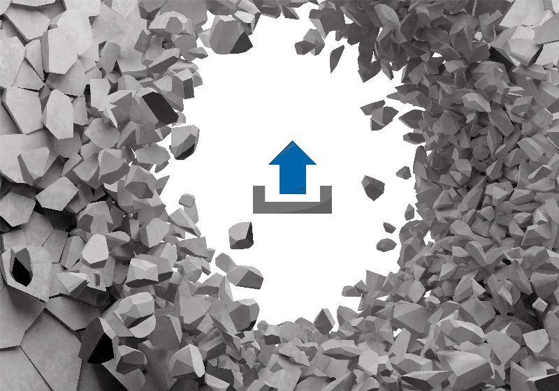 Mural personalizable Universo de pared rota 3d con foto - TenVinilo