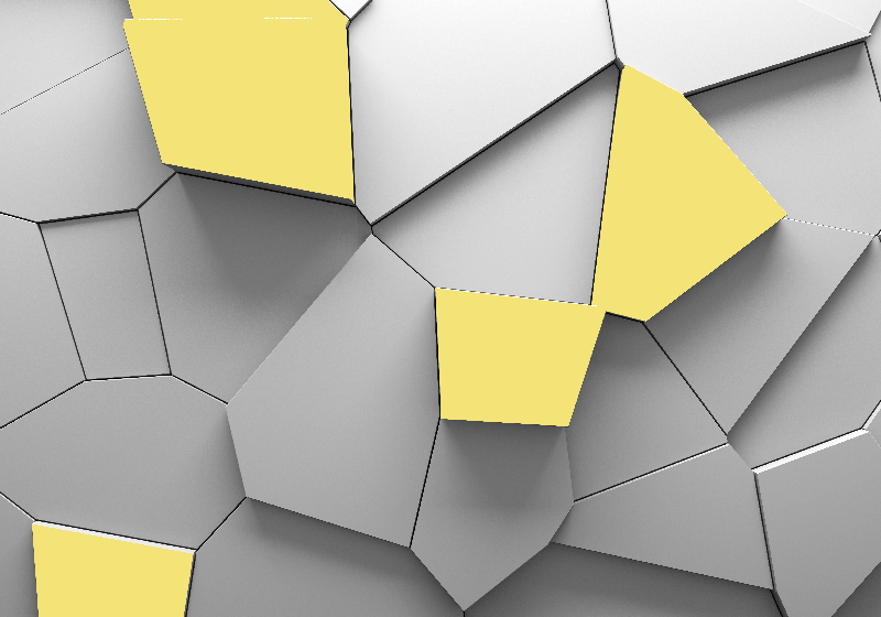 Geometric Yellow Panels texture wall mural