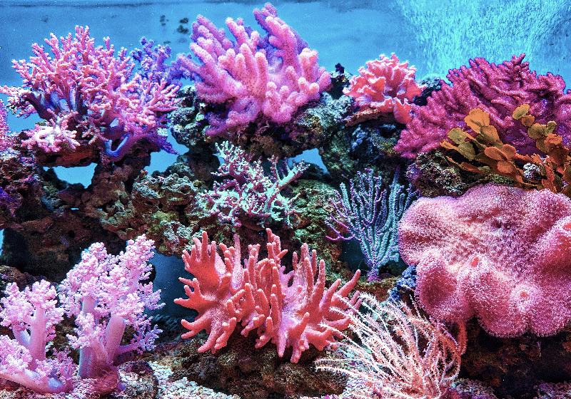 Fotomural mar escena de coral acuático