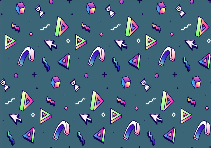 Objetos retrô vaporwave murais de parede para quartos de adolesce ...