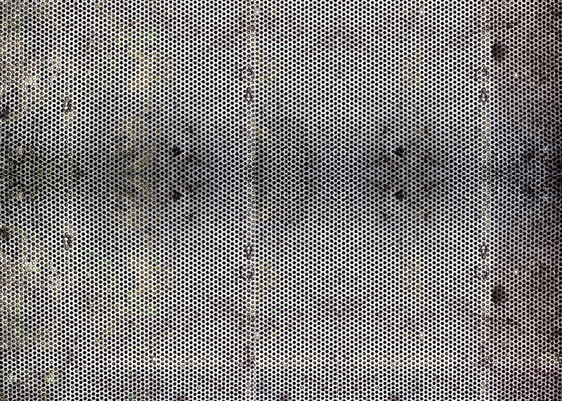 Mural de texturas metal perforado