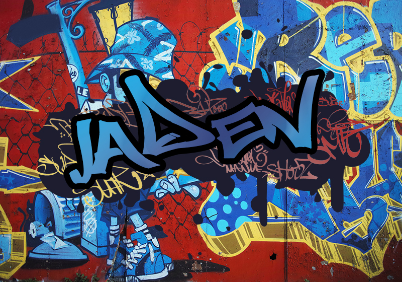 Customized name urban wall mural - TenStickers