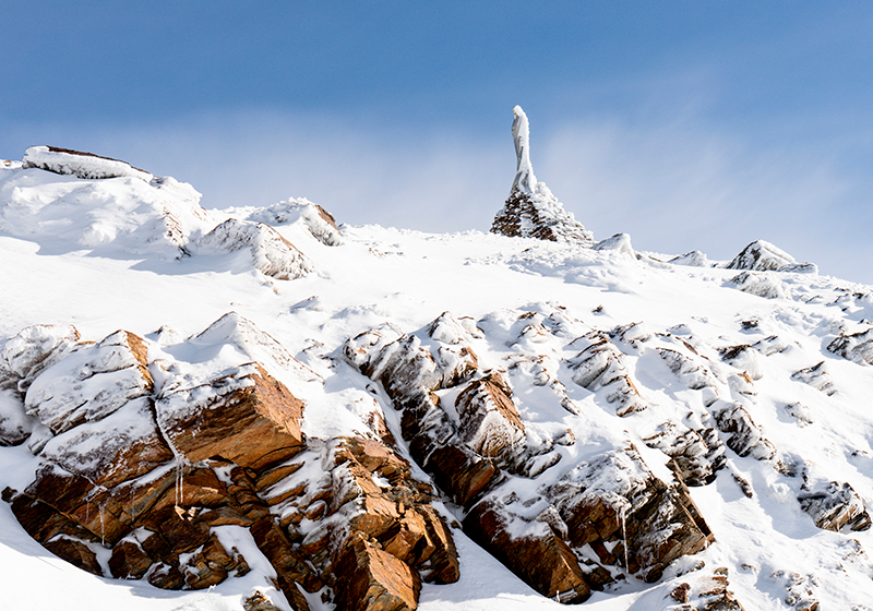 Alpine Summit View mountain wall mural