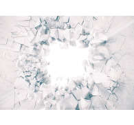 Smashed effect 3D wall mural - TenStickers