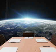 Space design planet earth space mural wallpaper - TenStickers