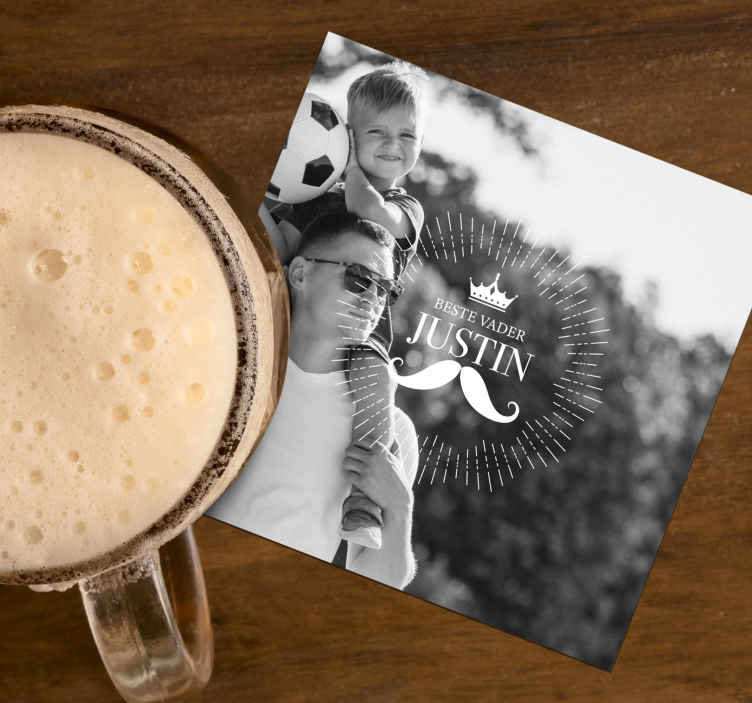 Vaderdag op maat onderzetters - TenStickers