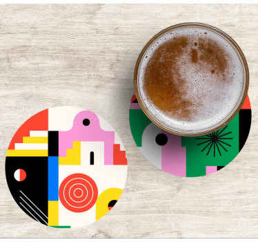 Collection of modern coasters - TenStickers