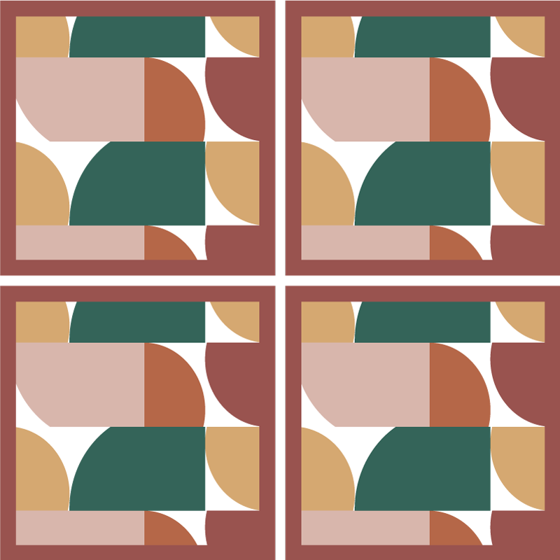 Abstrakt mønster geometrisk kunst moderne underlag - Tenstickers