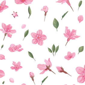 Akvarell pastell rosa blommor modern drink - Tenstickers