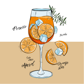 Aperol Spritz more coasters - TenStickers