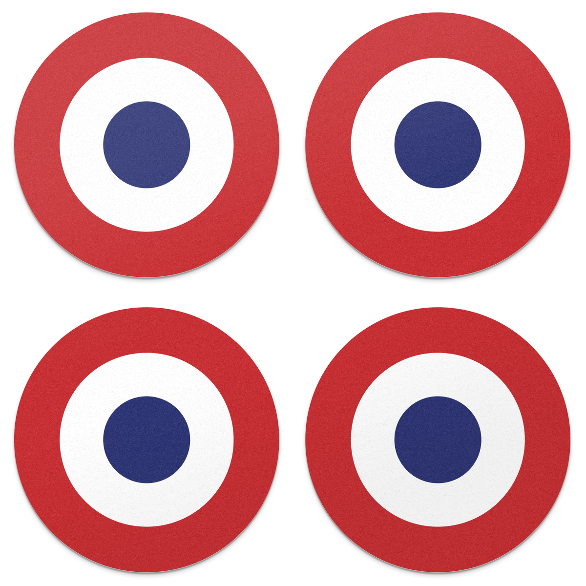 Dessous de verre cocarde française - TenStickers