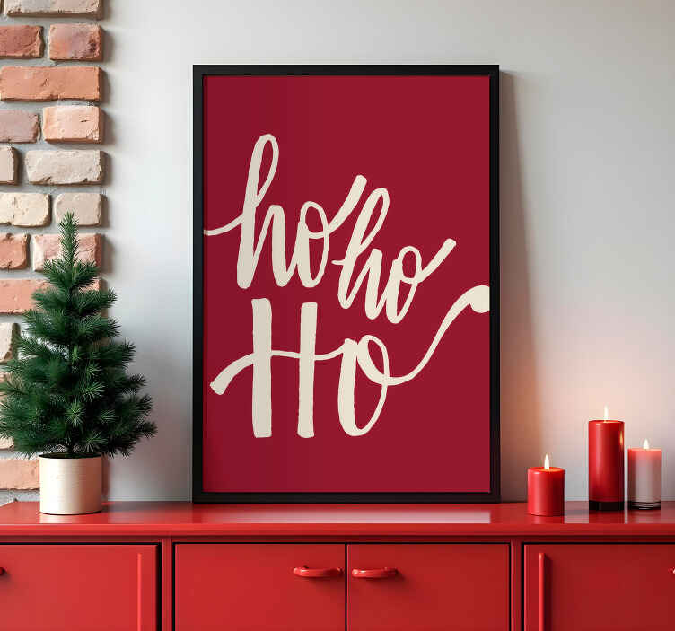Ho ho ho christmas poster