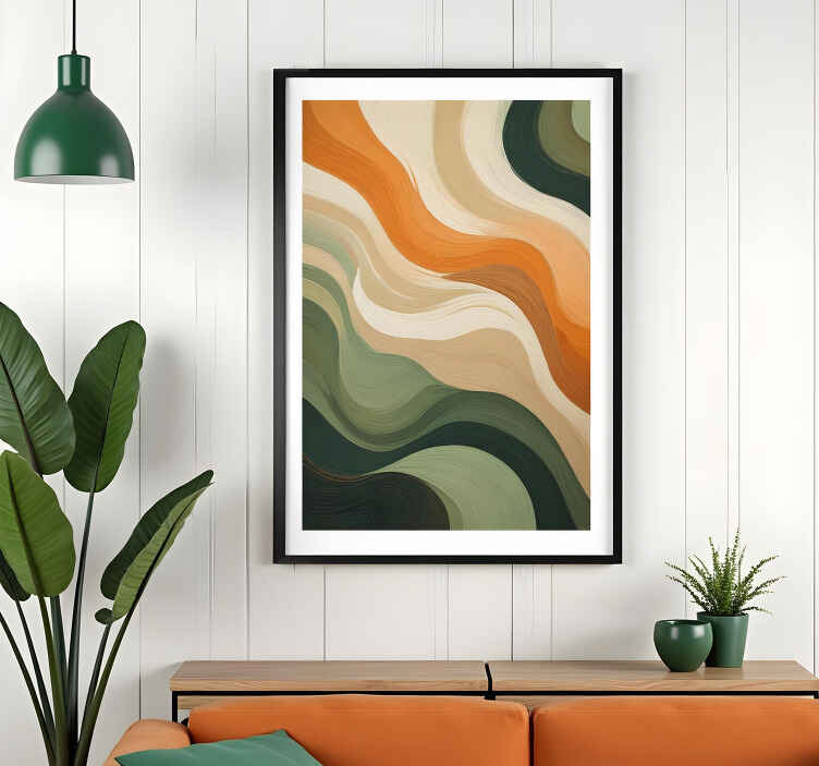 Multicolor pastels art poster