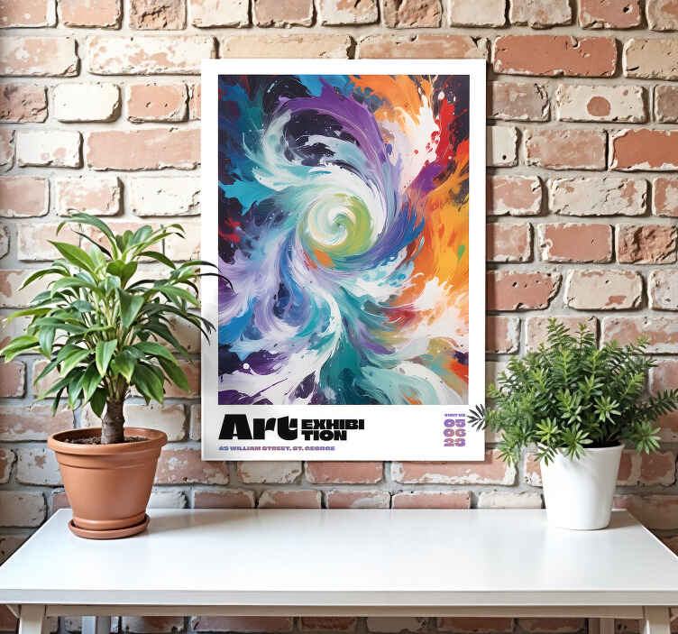 art exhibition abstract poster