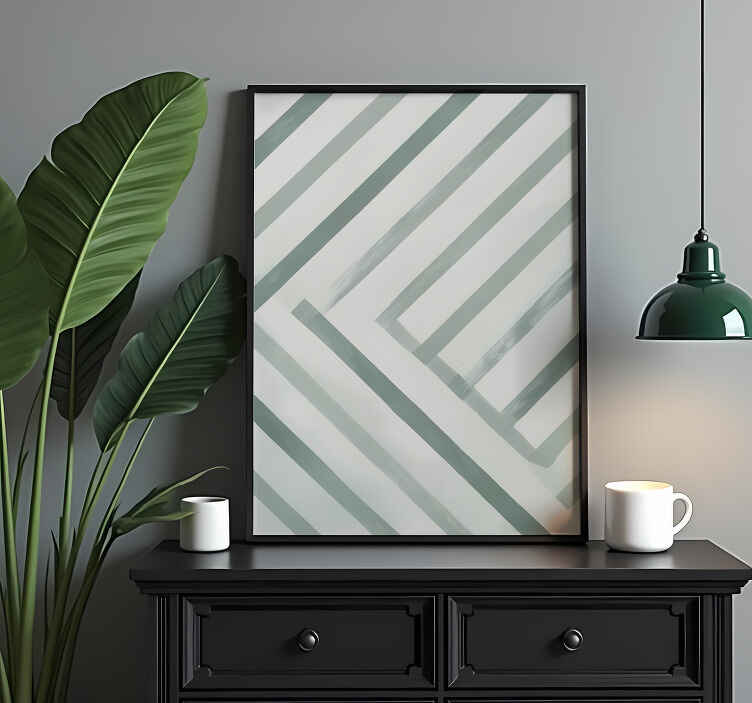 diagonal stripes abstract poster